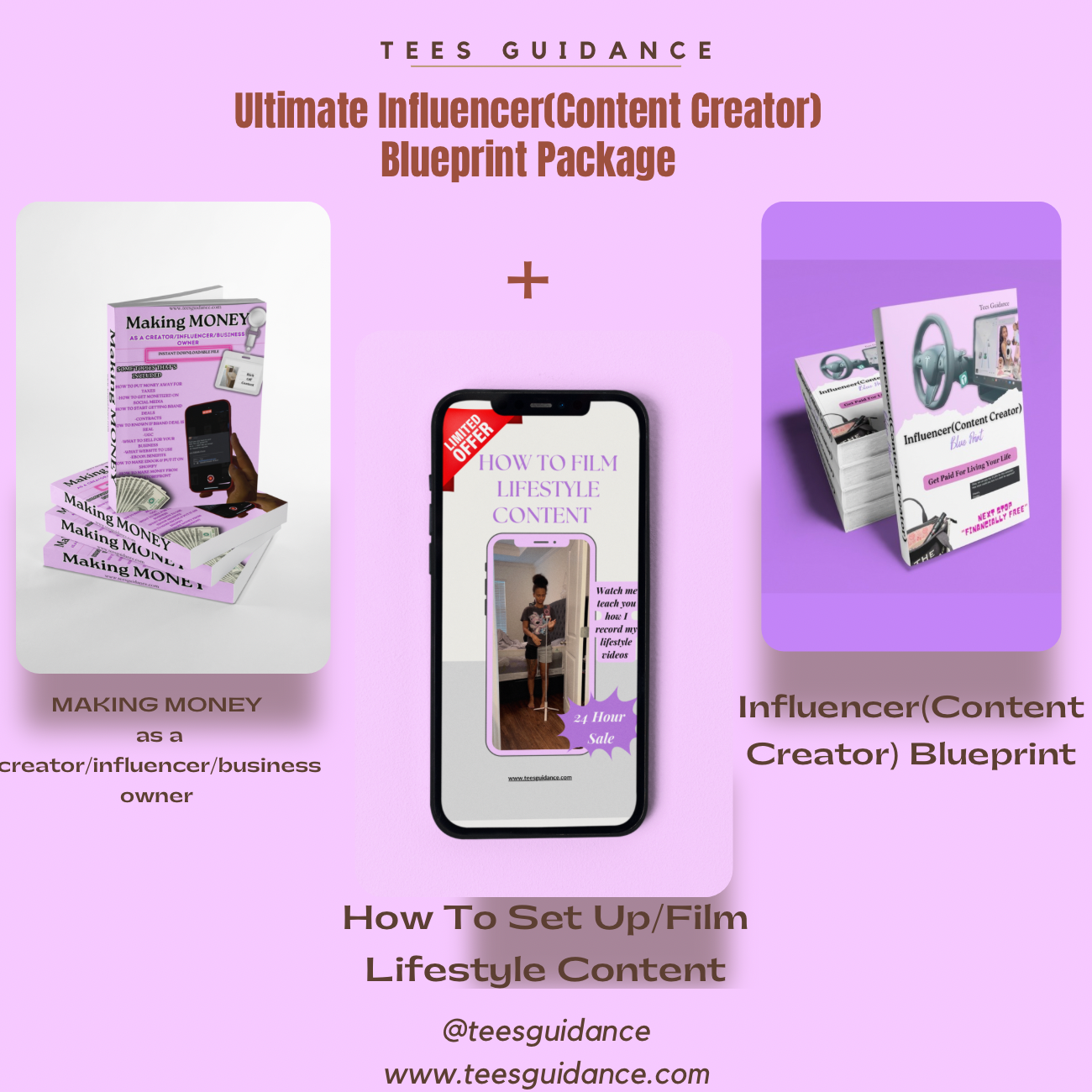 Ultimate Influencer(Content Creator) Blueprint Package Course – Tees Guidance